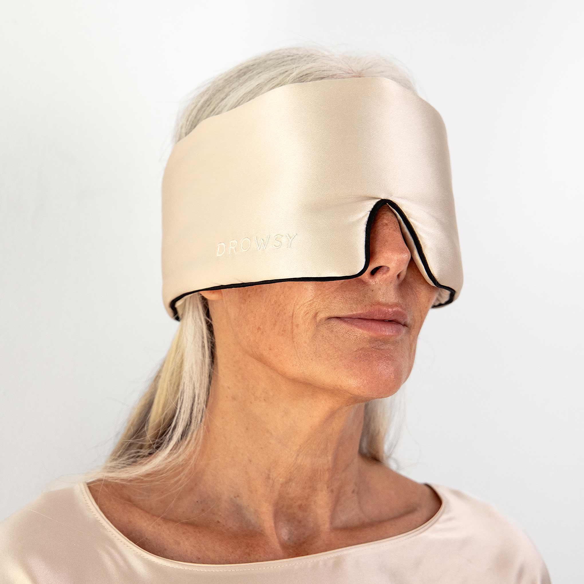Dusty Gold Pipe Dreams Silk Sleep Mask - Pipe Dreams Edition