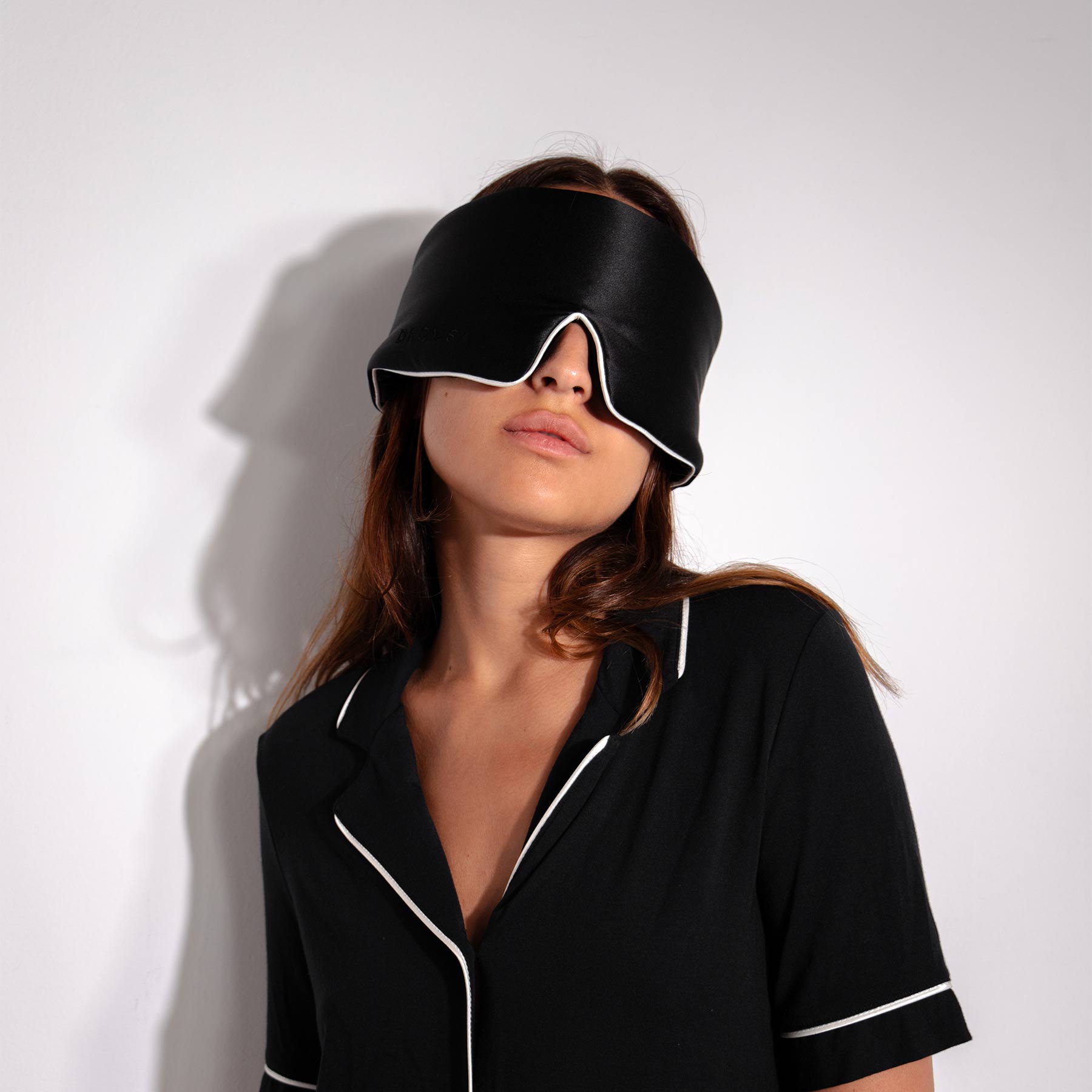 Pipe Dreams Black Jade Silk Sleep Mask for Restful Sleep