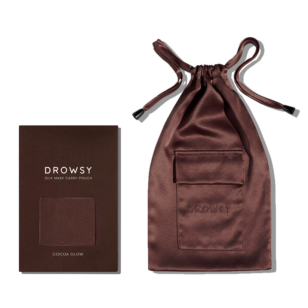 Cocoa Glow Silk Pouch: Stylish and Secure Storage