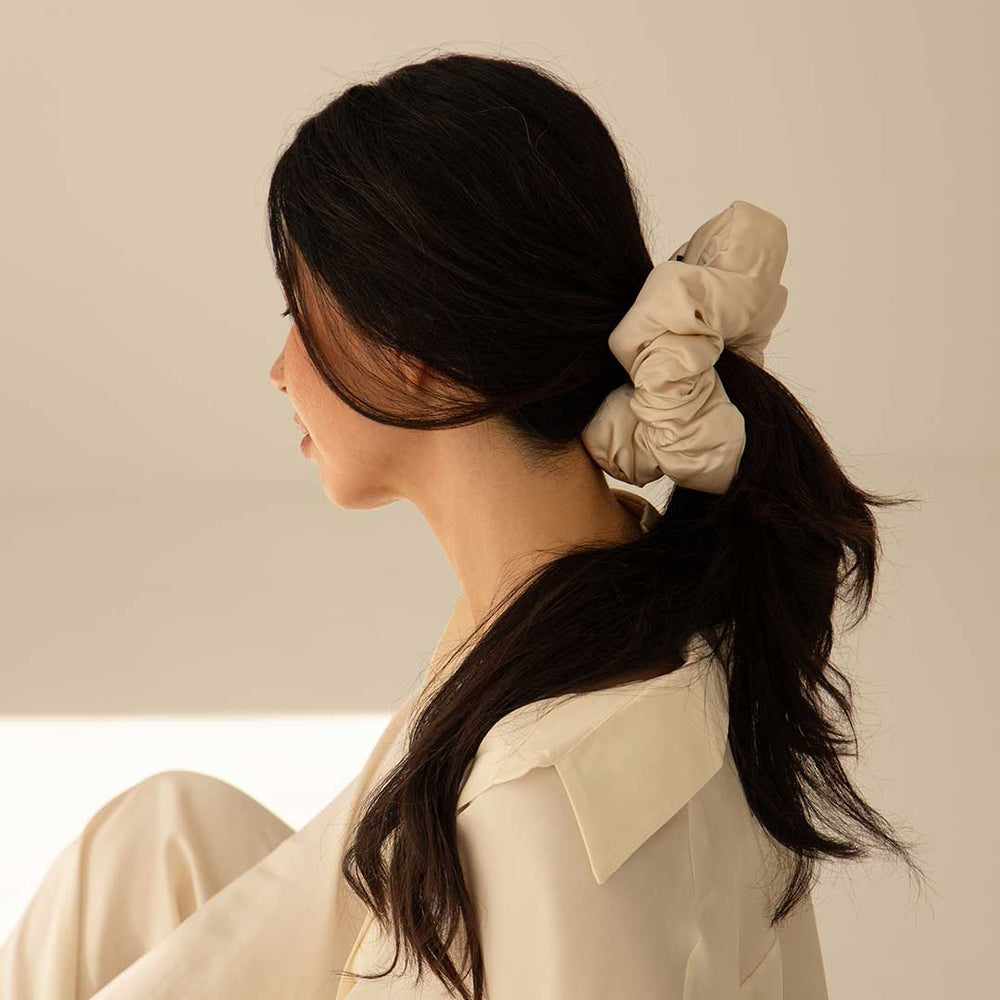 Black Jade XXL Scrunchie for Luxurious Hair Care