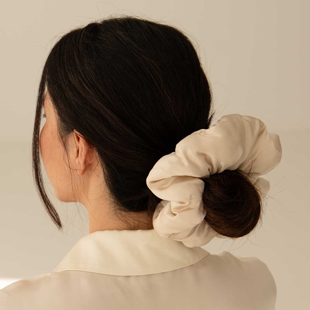 Black Jade XXL Scrunchie for Luxurious Hair Care