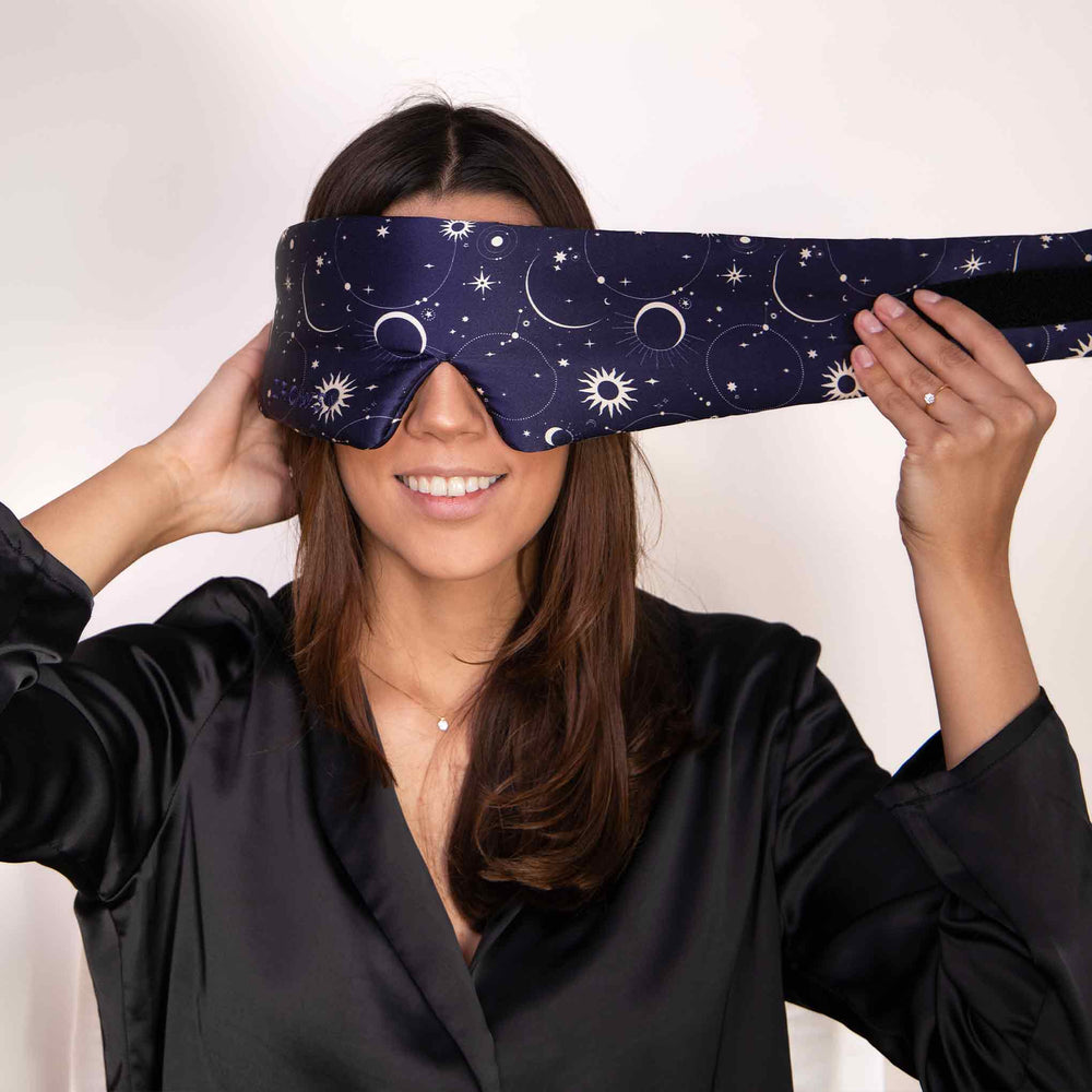 Cosmic Energy Eye Mask | Vibrant Adult Silk Sleep Mask