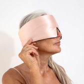 Sunset Pink Silk Sleep Mask - Pipe Dreams Edition