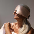 Sunset Pink Silk Sleep Mask - Pipe Dreams Edition