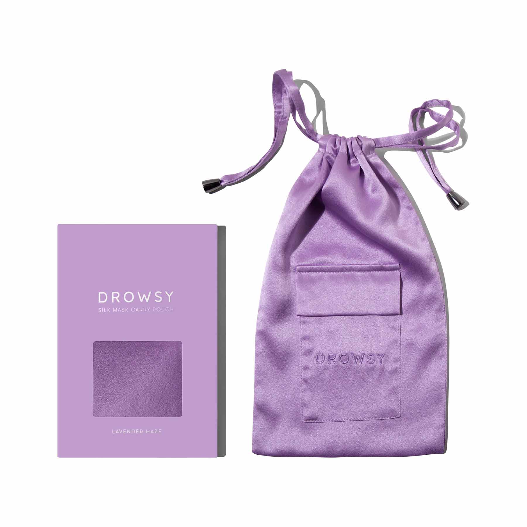 Lavender Haze Silk Carry Pouch for Your Sleep Mask
