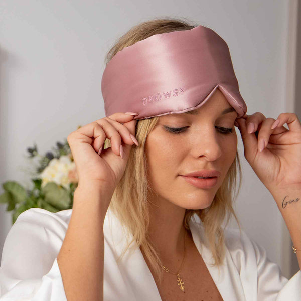 Damask Rose Sleep Mask | Best Eye Mask for Sleeping – Drowsy